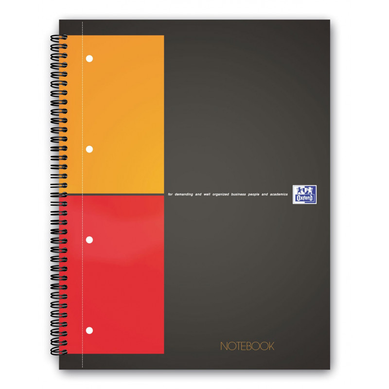 Cahier A4 spirale OXFORD 160 pages - carreaux 5x5mm - 230x297mm
