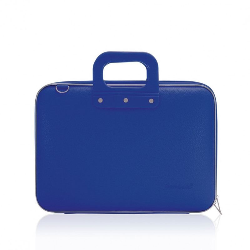 Mallette PC Portable 13" BOMBATA MEDIO CLASSIC vinyle BLEU COBALT ...