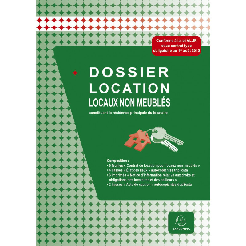 Dossier location locaux non meublés EXACOMPTA Dossier location locaux non meublés EXACOMPTA