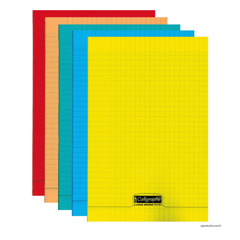 Cahier A4 CALLIGRAPHE - 21x29,7cm 96 pages - grands carreaux (COULEURS ...